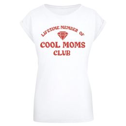 F4NT4STIC Shirt 'Mothers Day Cool Moms Club Membership Trendy Motherhood' female White size XXXL