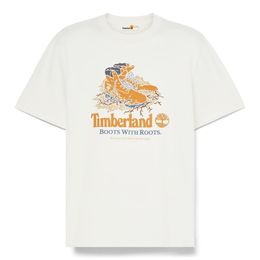 Timberland T-Shirt Herren Gr&ouml;&szlig;e L orange / offwhite