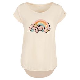 F4NT4STIC Shirt 'Mothers Day Celebration Rainbow Mama Design Mom Appreciation' female Beige size 5XL
