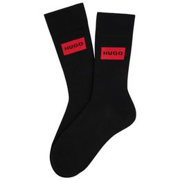 HUGO UNDERWEAR Herren Socken "RED LABEL", Gr. 43schwarz 001, Baumwollmischung, Socken, mittelhoch, verst&auml;rkte Fersen- und Zehenbereich, Rippb&uuml;ndchen