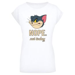 F4NT4STIC Shirt 'Tom and Jerry TV Serie Nope Not Today' female White size M