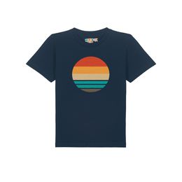 Watabout.kids Shirt 'Retro Sunset Ocean' boy Blue size 110/116