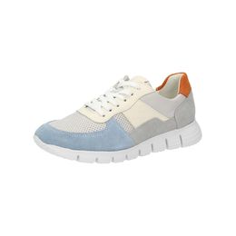 Sioux Sneaker 'Mokrunner' Damen Gr&ouml;&szlig;e 39 taubenblau / grau / dunkelorange / offwhite