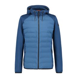 Icepeak Herren Hybridjacke "Icepeak AIKERA", blau, Gr. S, Obermaterial: 80% Polyester, 14% Viskose, 6% Elasthan, Jacken, wasserabweisendes Material,