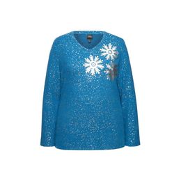Ulla Popken Sweatshirt female Blue size 50-52
