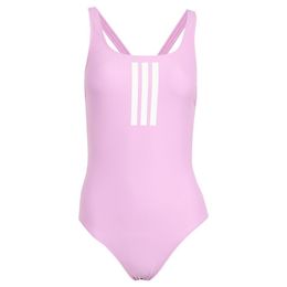 adidas Performance Sportbadeanzug '3-Stripes V-Back' Damen Gr&ouml;&szlig;e XS rosa / wei&szlig;