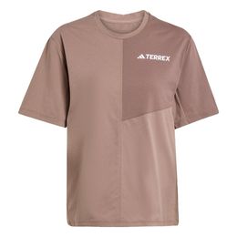 adidas terrex Sportshirt 'Multi' Damen Gr&ouml;&szlig;e XXXL/4XL braun / wei&szlig;