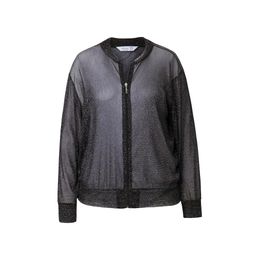 MIAMODA &Uuml;bergangsjacke Damen Gr&ouml;&szlig;e XL schwarz / silber