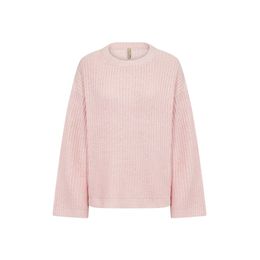Strickpullover soyaconcept "Soya Concept Sweater SC-REMONE", Damen, Gr. XL, 4120 rose, Obermaterial: 60% Baumwolle, 40% Polyacryl, Pullover Strickpullover