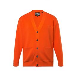 STHUGE Knit Cardigan male Orange size 6XL