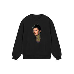 F4NT4STIC Sweatshirt 'TV Times Pop Star David Bowie 1977' male Black size S