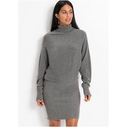 bonprix Strickkleid aus Viskose-Mix, grau