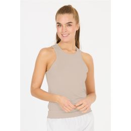 ENDURANCE ATHLECIA Tanktop ATHLECIA "Almi", Damen, Gr. 38, grau (hellgrau), 88% Polyester, 12% Elasthan, unifarben, normal, Rundhals, Tops Tanktop, in atmungsaktiver Qualit&auml;t