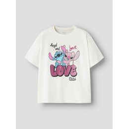 T-Shirt name it "NKFDYMIR STITCH SS NREG TOP BOX NOOS WDI", Jungen, Gr. 116, cloud dancer, Jersey, Obermaterial: 100% Baumwolle, bedruckt, regular fit normal, Rundhals, Shirts T-Shirt, Baumwolle, normal geschnitten
