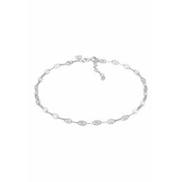 Elli Premium Fu&szlig;schmuck 'Geo' Damen Gr&ouml;&szlig;e 22 silber