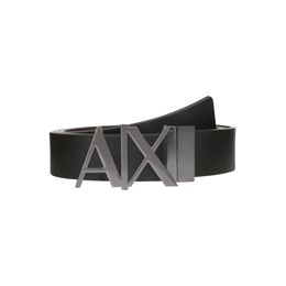 Armani Exchange G&uuml;rtel Herren Gr&ouml;&szlig;e 85 schwarz / silber