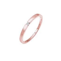 Elli DIAMONDS Ring 'Classic' Damen Gr&ouml;&szlig;e 54 rosegold