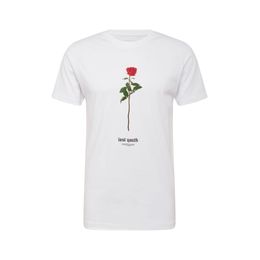 Mister Tee Shirt 'Lost Youth Rose' Herren Gr&ouml;&szlig;e L braun / gr&uuml;n / rot / schwarz / wei&szlig;