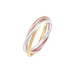Elli Ring 'Trio' Damen Gr&ouml;&szlig;e 54 gold / rosegold / silber