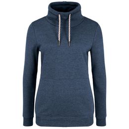 oxmo Sweatshirt 'Vimpa' Damen Gr&ouml;&szlig;e XL dunkelblau / braun / wei&szlig;
