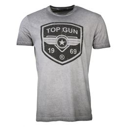 Top Gun T-Shirt ' Powerful ' Herren Gr&ouml;&szlig;e XXXL grau