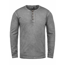 !Solid Langarmshirt 'Timur' Herren Gr&ouml;&szlig;e XXXL grau / graumeliert