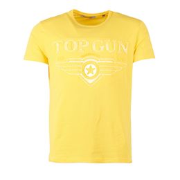 Top Gun T-Shirt Herren Gr&ouml;&szlig;e M gelb / wei&szlig;