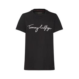 Tommy Hilfiger T-Shirt 'Heritage' Damen Gr&ouml;&szlig;e L schwarz / wei&szlig;