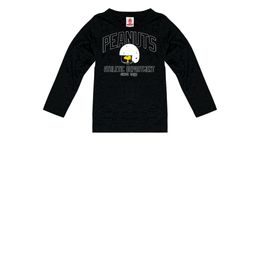 logoshirt Langarmshirt 'Peanuts &ndash; Woodstock' Jungen Gr&ouml;&szlig;e 140 schwarz / wei&szlig;