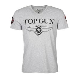 Top Gun T-Shirt ' Stormy ' Herren Gr&ouml;&szlig;e M grau