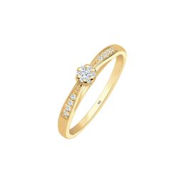 Elli DIAMONDS Ring Damen Gr&ouml;&szlig;e 56 gold / transparent