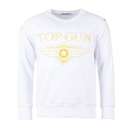 Top Gun Sweatshirt Herren Gr&ouml;&szlig;e 4XL gelb / wei&szlig;