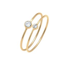 Elli Ring Damen Gr&ouml;&szlig;e 44 gold / transparent