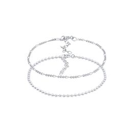 Elli Armband Figaro, Kugel Damen Gr&ouml;&szlig;e 16 silber