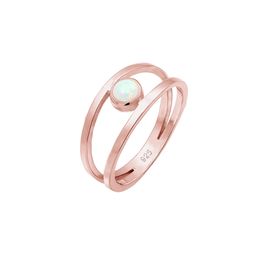 Elli Ring 'Opal' Damen Gr&ouml;&szlig;e 58 rosegold