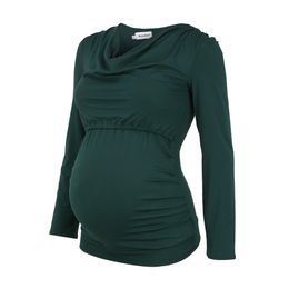 Bebefield Umstand Stilllangarmshirt 'Kelly' Damen Gr&ouml;&szlig;e XXL gr&uuml;n