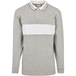 Urban Classics Poloshirt Herren Gr&ouml;&szlig;e XL grau / wei&szlig;