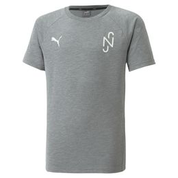 Puma Funktionsshirt 'Neymar Jr Evostripe' Jungen Gr&ouml;&szlig;e 128 graumeliert / wei&szlig;