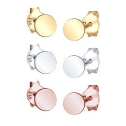 Elli Ohrring 'Kreis' Damen Gr&ouml;&szlig;e One Size gold / rosegold / silber