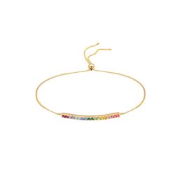 Elli Armband Kristall Regenbogen, multi-color Damen Gr&ouml;&szlig;e 16 gold / mischfarben