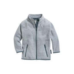 Playshoes Fleecejacke Jungen Gr&ouml;&szlig;e 116 grau / basaltgrau