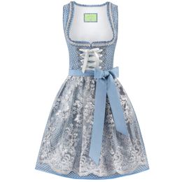 Stockerpoint Dirndl Damen Gr&ouml;&szlig;e 30 blau / wei&szlig;