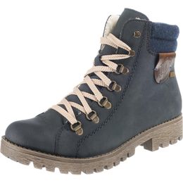 Rieker Stiefelette Damen Gr&ouml;&szlig;e 38 dunkelblau / braun Winterschuhe