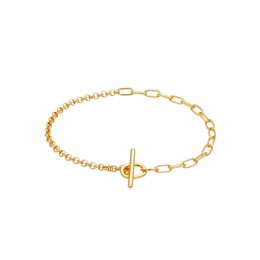 Elli Armband Bettelarmband Damen Gr&ouml;&szlig;e 18 gold