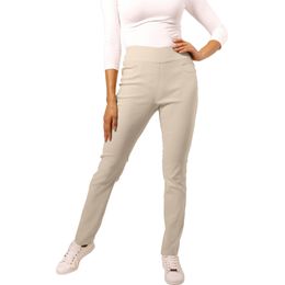 CREATION L PREMIUM Damen Stretch-Hose in Schlupfform sand Gr&ouml;&szlig;e 18