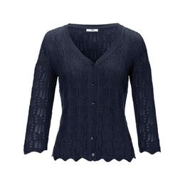 Peter Hahn - Cardigan, blau, Gr. 36 / S - Baumwolle