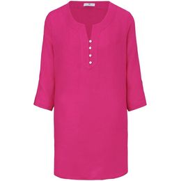 Peter Hahn - Tunika aus 100% Leinen, pink, Gr. 42 / M - Leinen