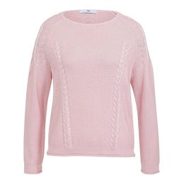 Peter Hahn - Rundhals-Pullover, ros&eacute;, Gr. 38 / S - Baumwolle