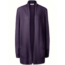 Peter Hahn - Cardigan aus 100% Schurwolle, lila, Gr. 50 / XL - Schurwolle