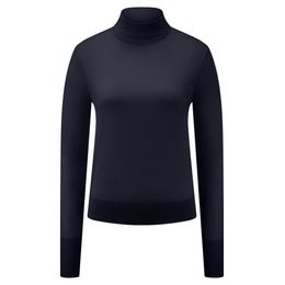 Peter Hahn - Rundhals-Pullover, blau, Gr. 36 / S - Schurwolle